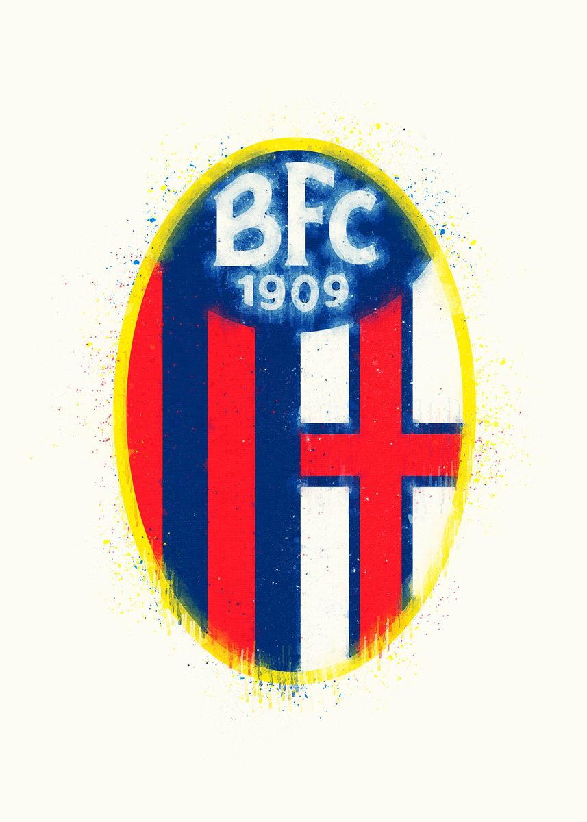 'Bologna FC' Poster, picture, metal print, paint by MarjorieC Newlin ...