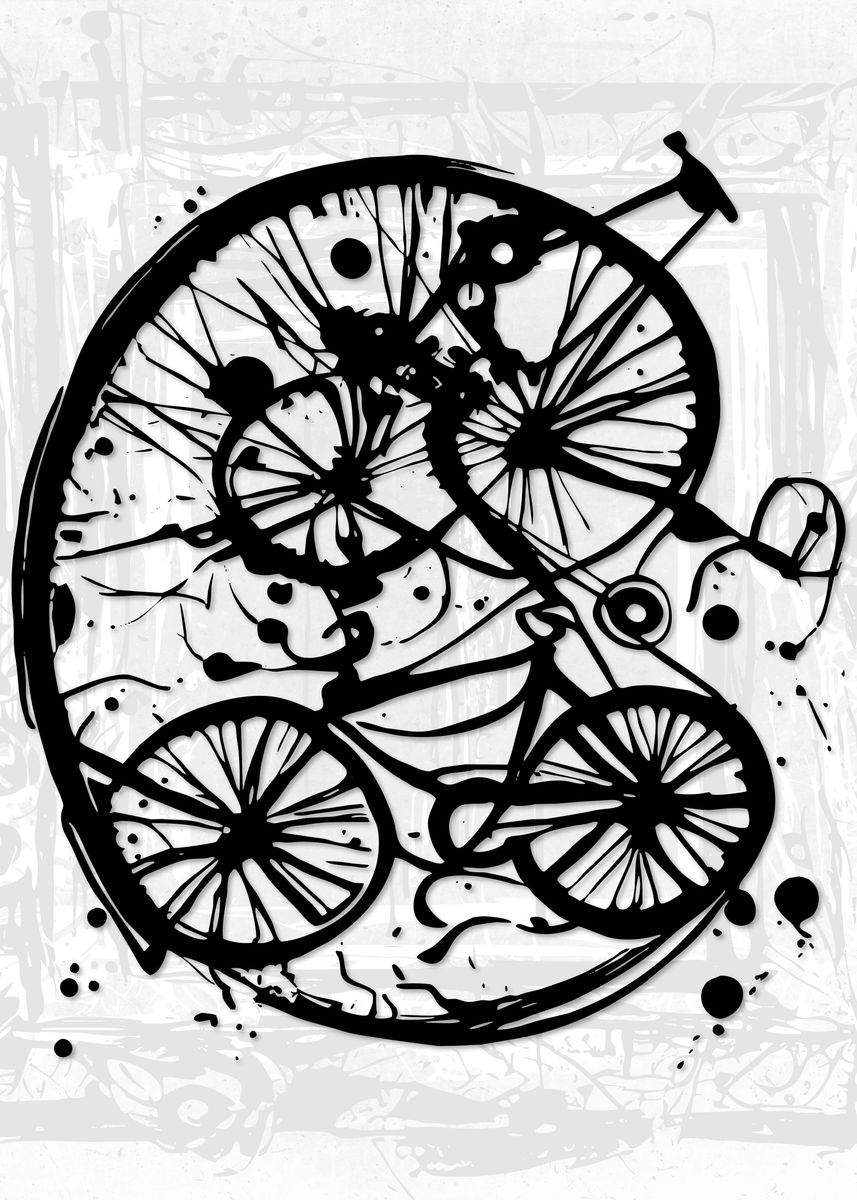 'Abstract Bike' Poster by Ilya Danilov | Displate