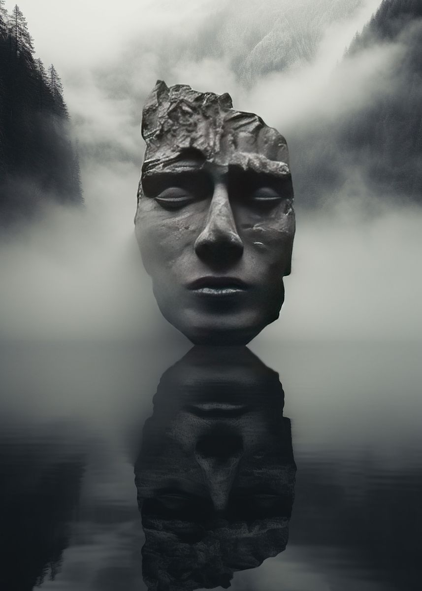 'Loneliness' Poster, picture, metal print, paint by GLITCHED ART | Displate