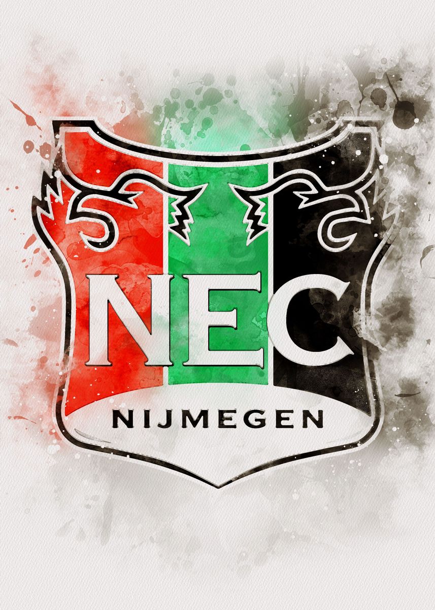 'NEC Nijmegen' Poster, picture, metal print, paint by EstellKirlin ...