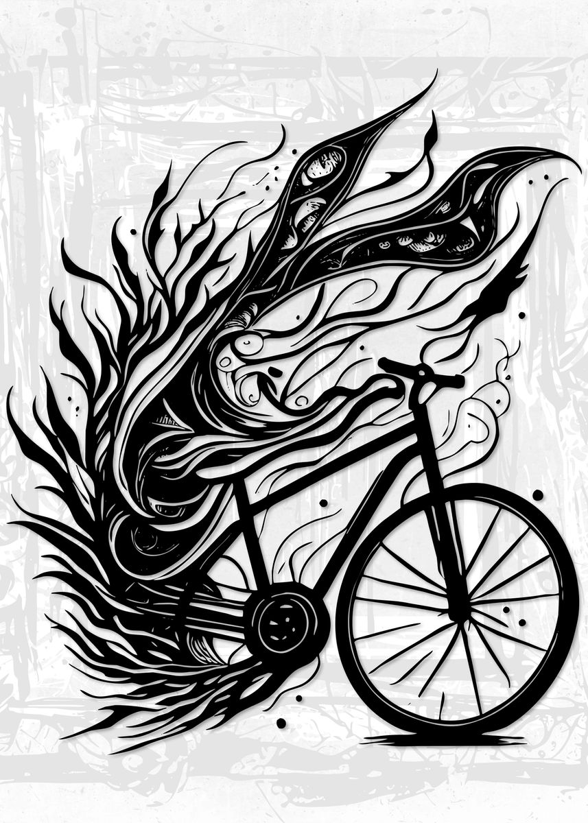 'Abstract Bike' Poster by Ilya Danilov | Displate