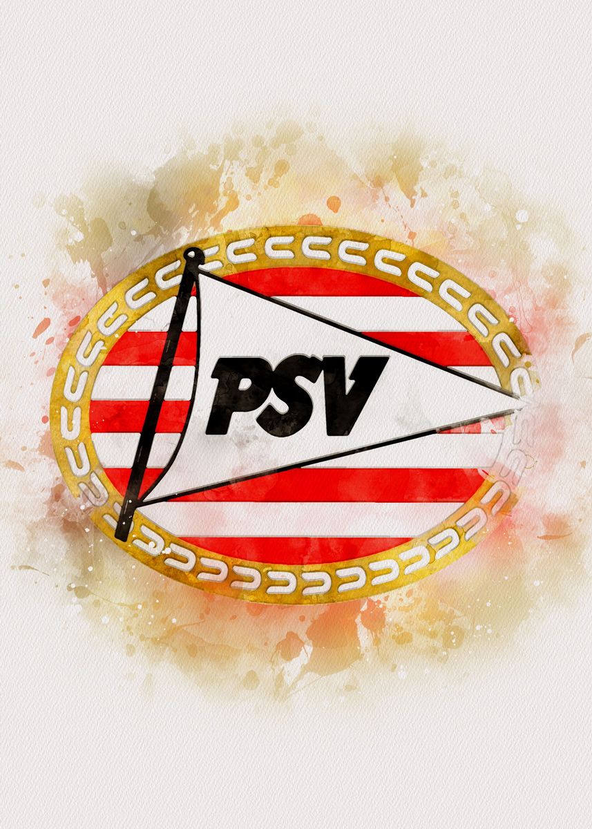 'PSV Eindhoven' Poster, picture, metal print, paint by EstellKirlin ...
