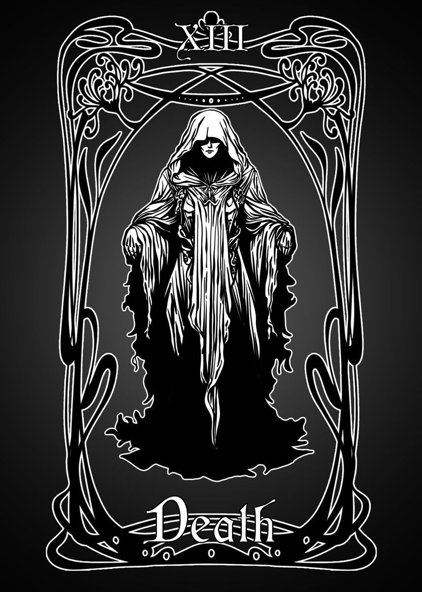'Tarot Death' Poster, picture, metal print, paint by LouteCrea | Displate