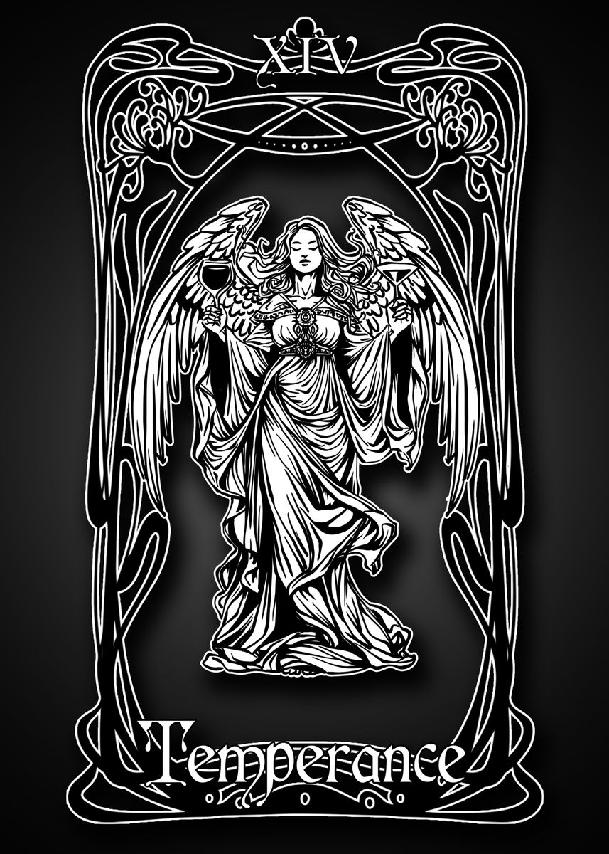 'Tarot Temperance' Poster, picture, metal print, paint by LouteCrea ...