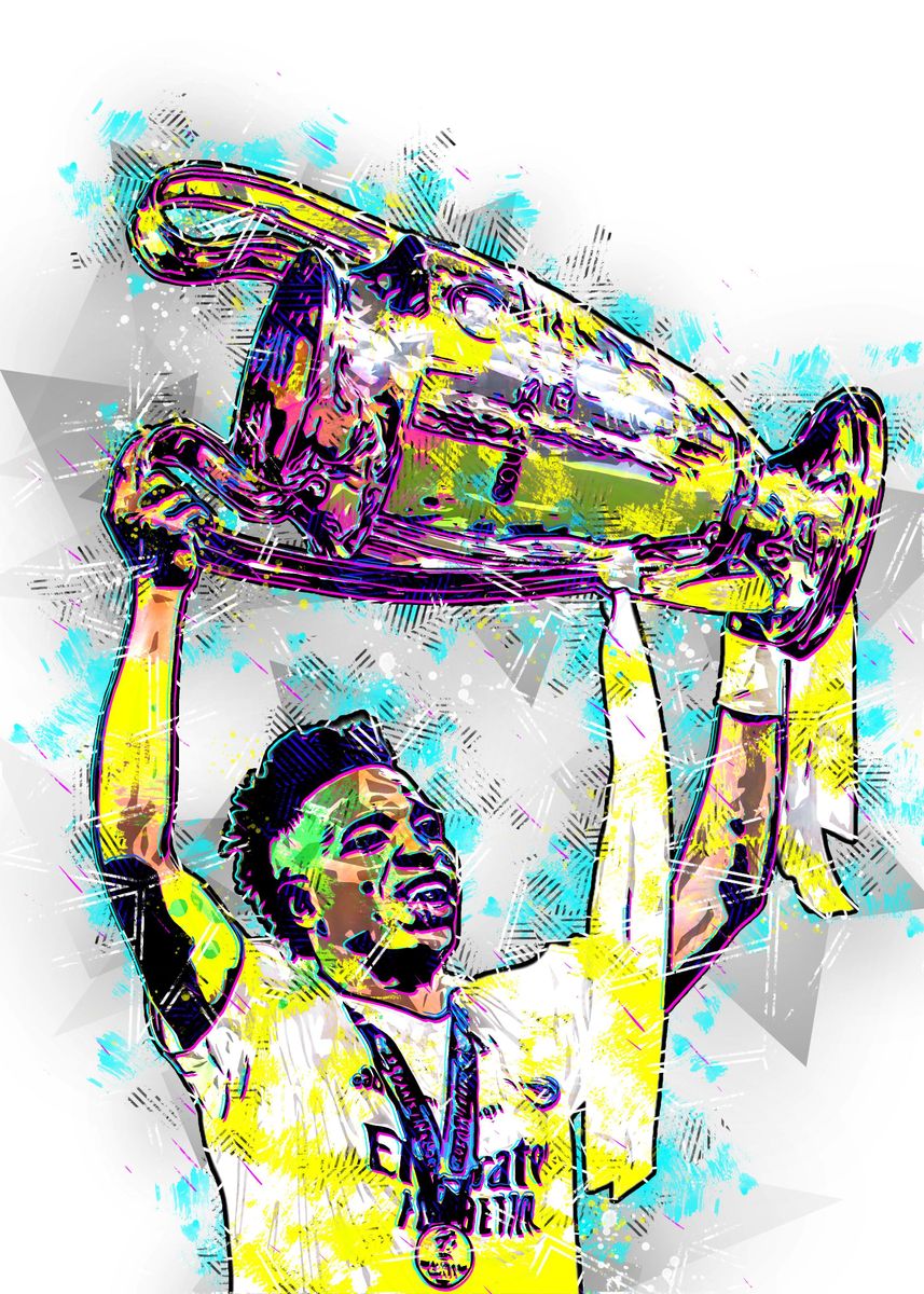 'Vinicius Jr Pop Art' Poster, picture, metal print, paint by Joanne ...