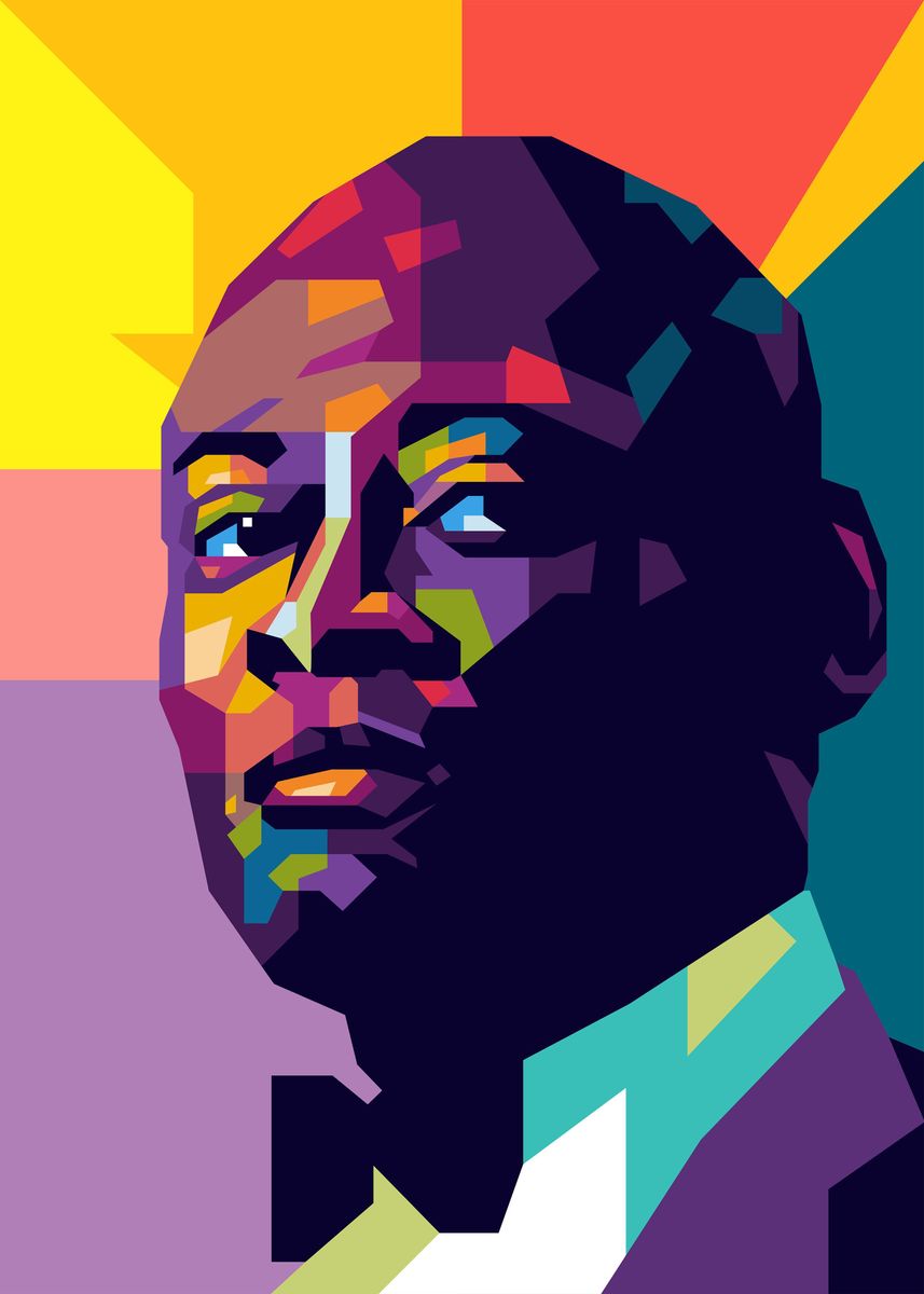 'Khalid Abdul Muhammad' Poster, picture, metal print, paint by Mas Nono ...