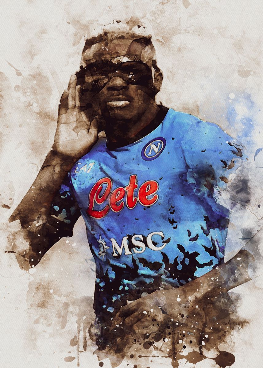 'Victor Osimhen Napoli' Poster, picture, metal print, paint by Paul C ...