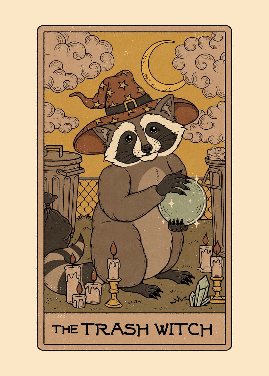 'The Trash Witch' Poster, picture, metal print, paint by Thiago Corrêa ...