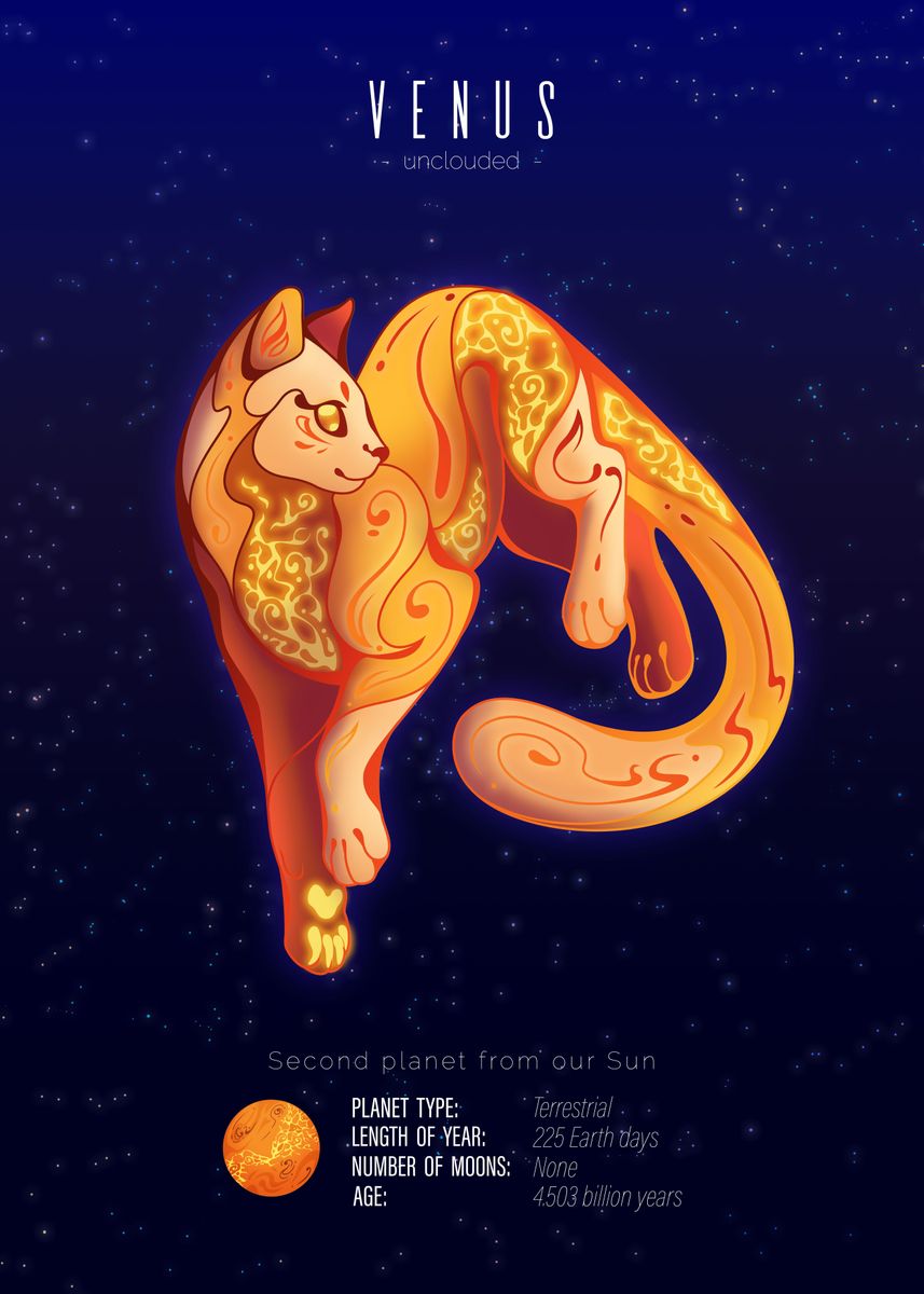 'Venus Unclouded' Poster, picture, metal print, paint by Venetia ...