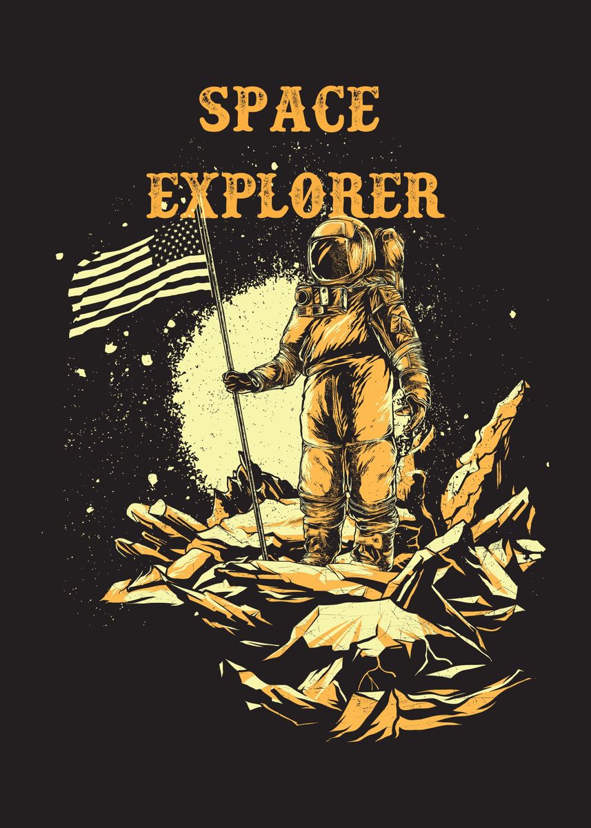 'space explorer' Poster, picture, metal print, paint by fathar art ...