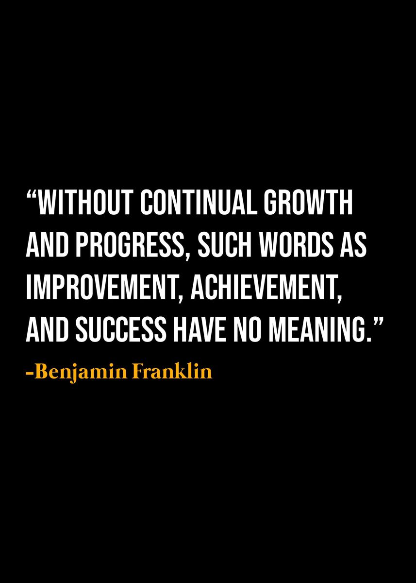 'Benjamin Franklin Quote ' Poster, picture, metal print, paint by KAGE ...