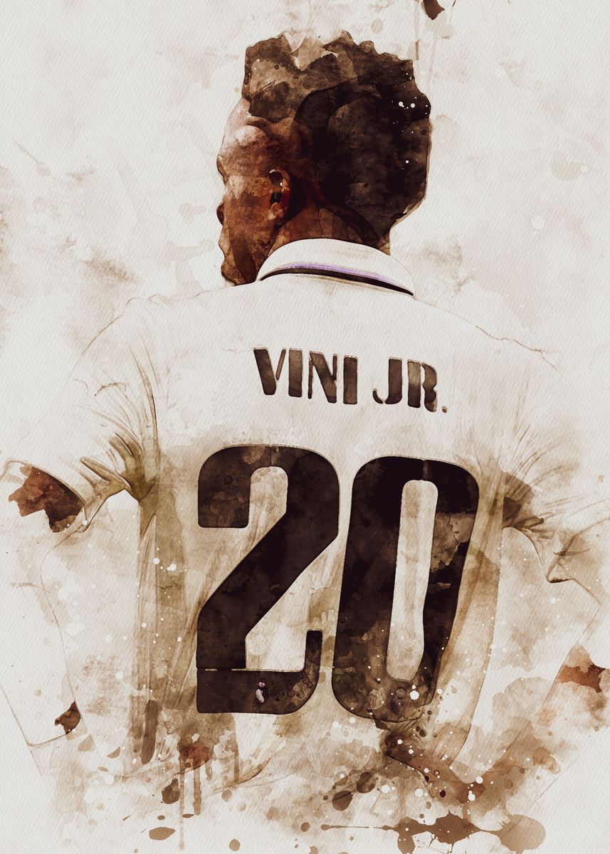 'Vinicius JR Real ' Poster, picture, metal print, paint by Paul C. Lane ...