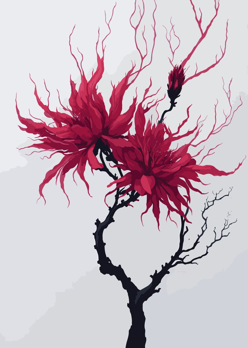 'Azalea' Poster, picture, metal print, paint by Zero Nine | Displate