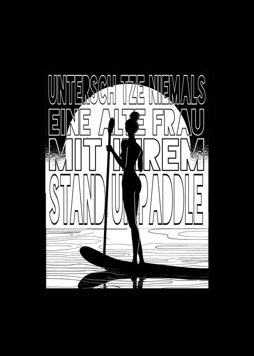 'Stand Up Paddling Sup' Poster, picture, metal print, paint by kritich ...