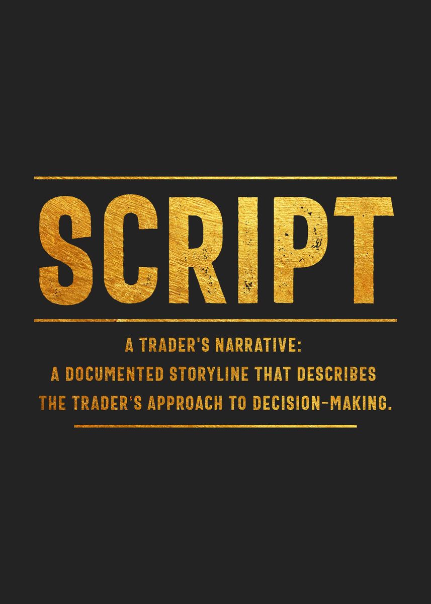 'SCRIPT' Poster, picture, metal print, paint by Luke Vassel | Displate