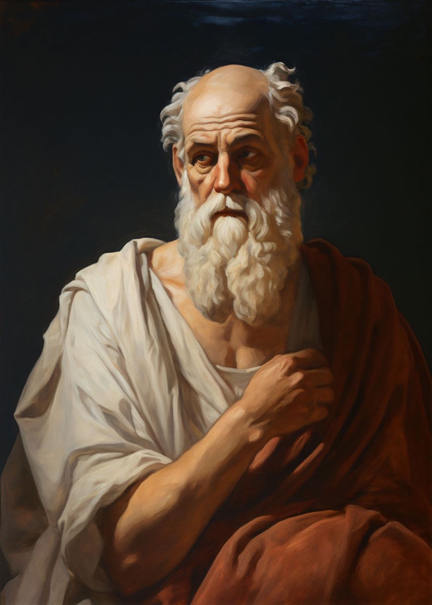 'Plato Greek Philosopher' Poster, picture, metal print, paint by Vars ...