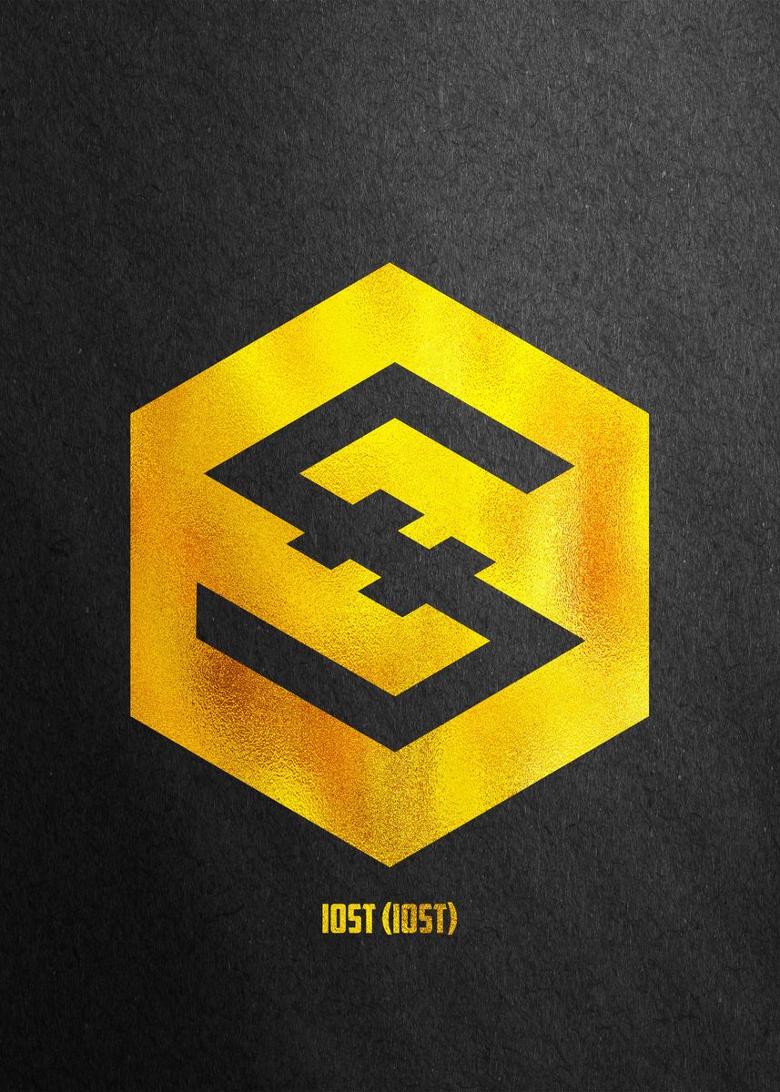 'IOST Coin' Poster, picture, metal print, paint by Trending Music Retro ...