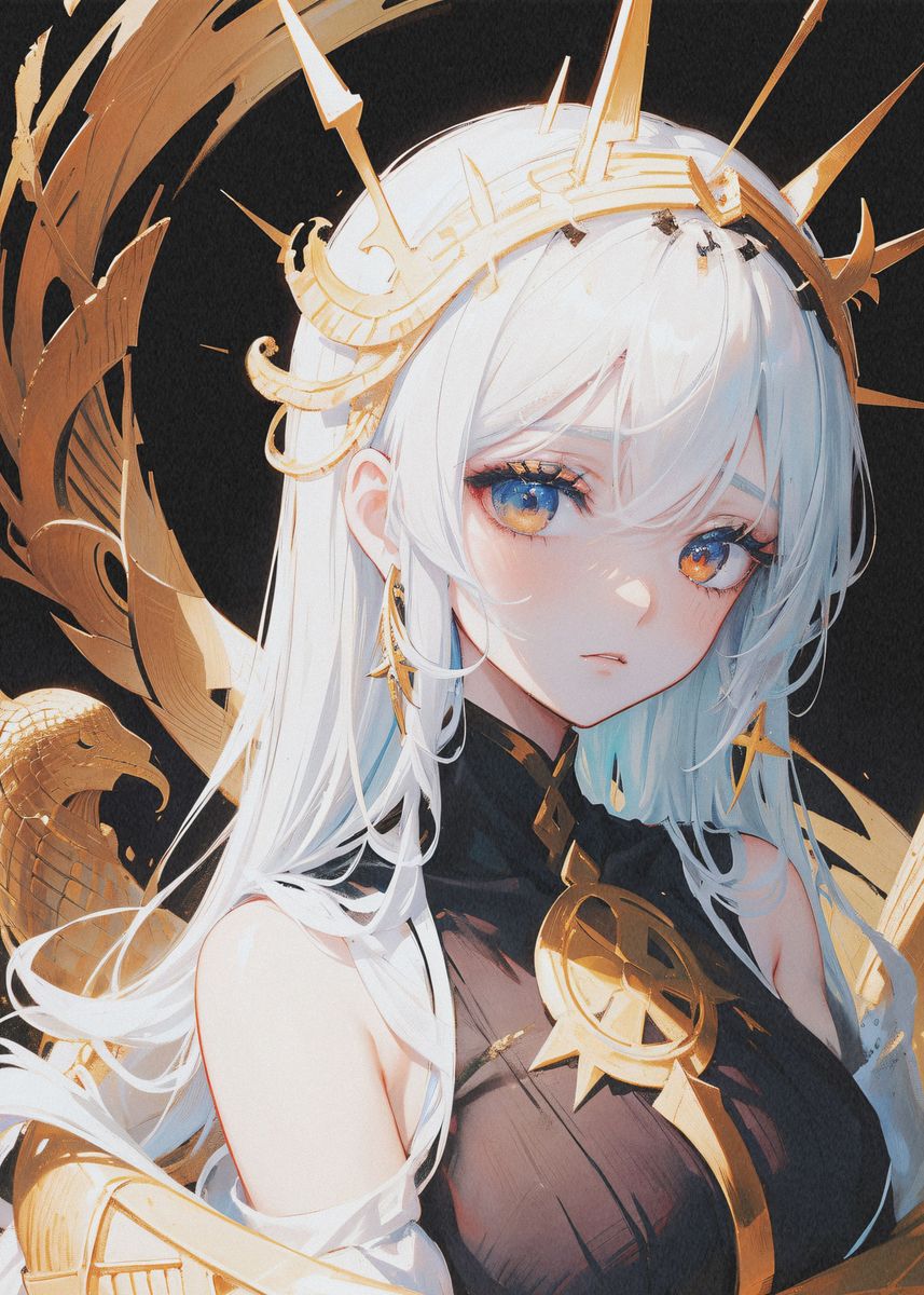 'Queen of snake' Poster, picture, metal print, paint by Thomas K | Displate