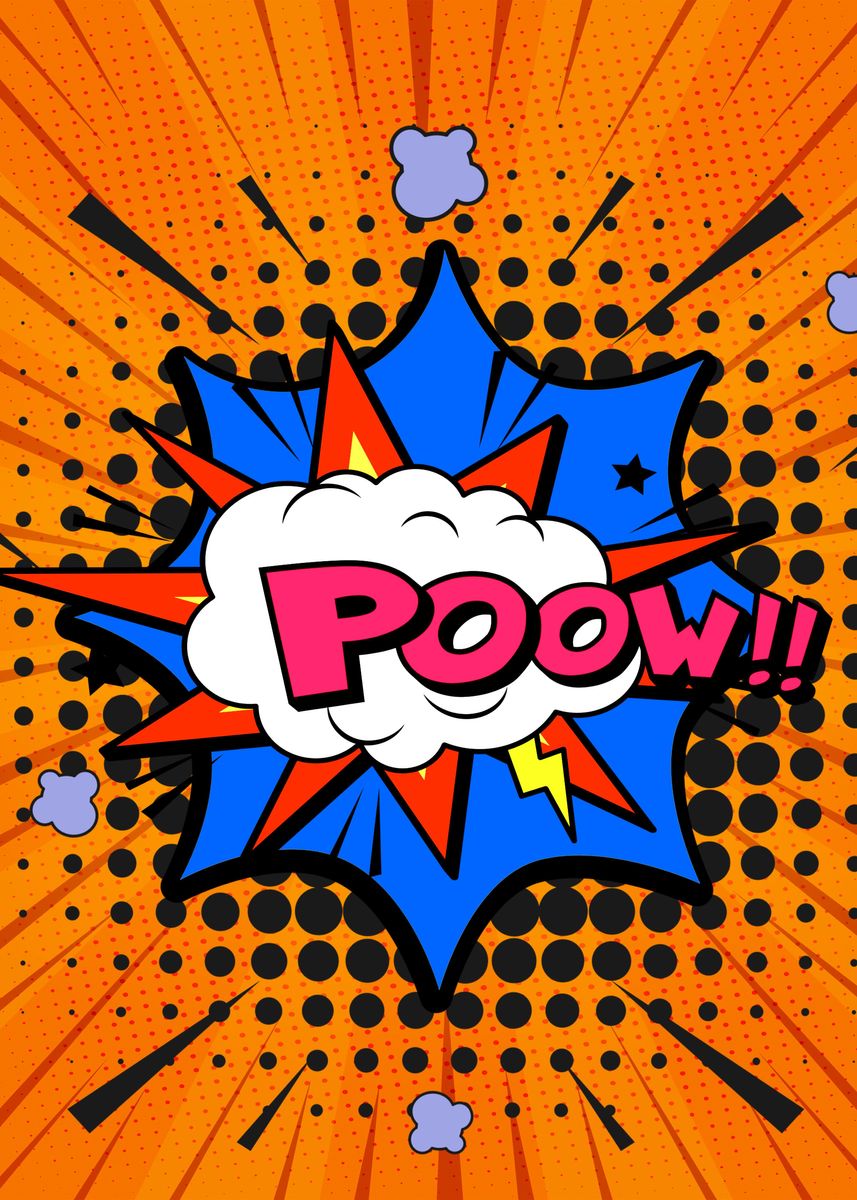 'POOW Comic Poster' Poster, picture, metal print, paint by Abdull Obaa ...