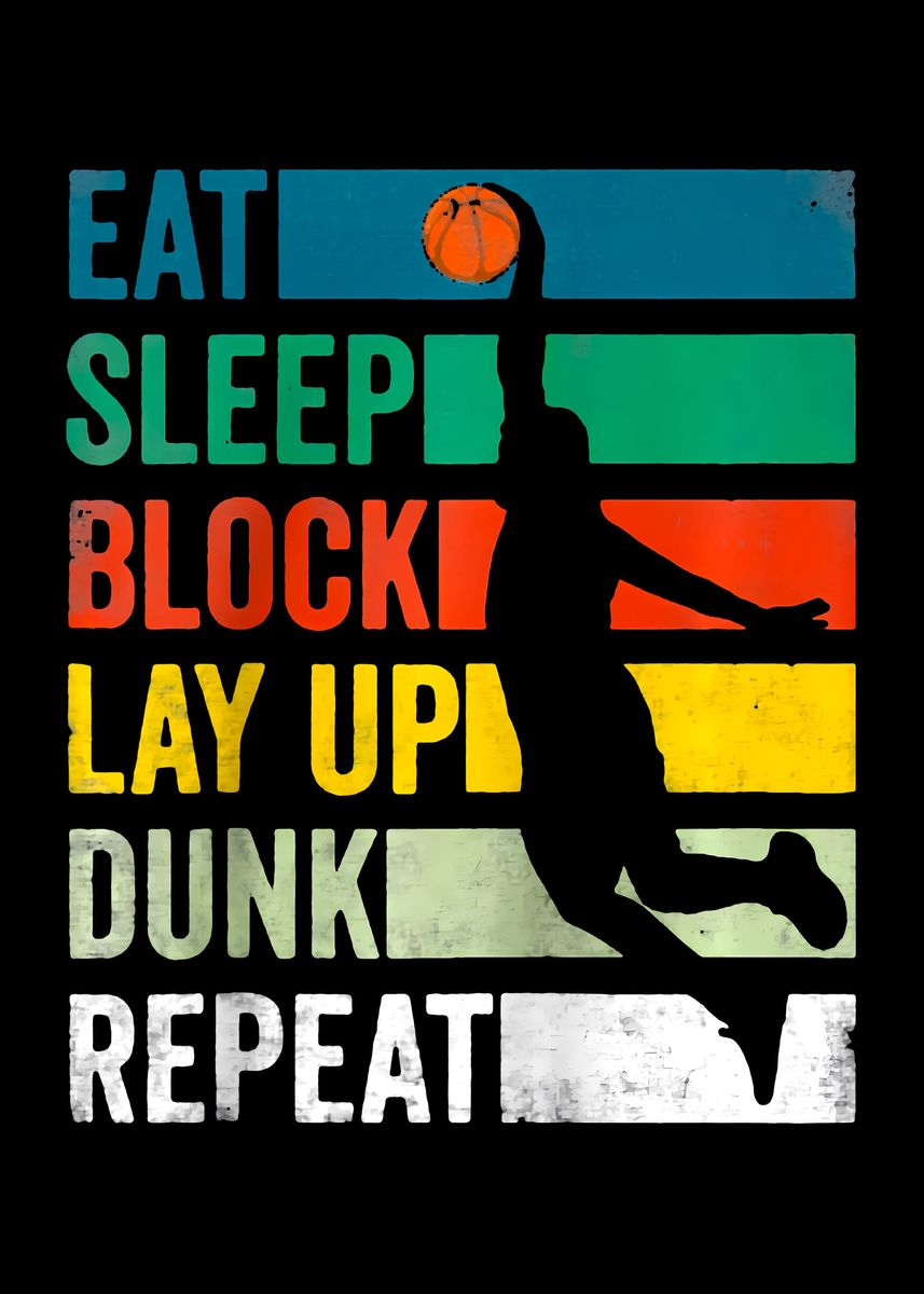 'Basketball Passion' Poster, picture, metal print, paint by ...