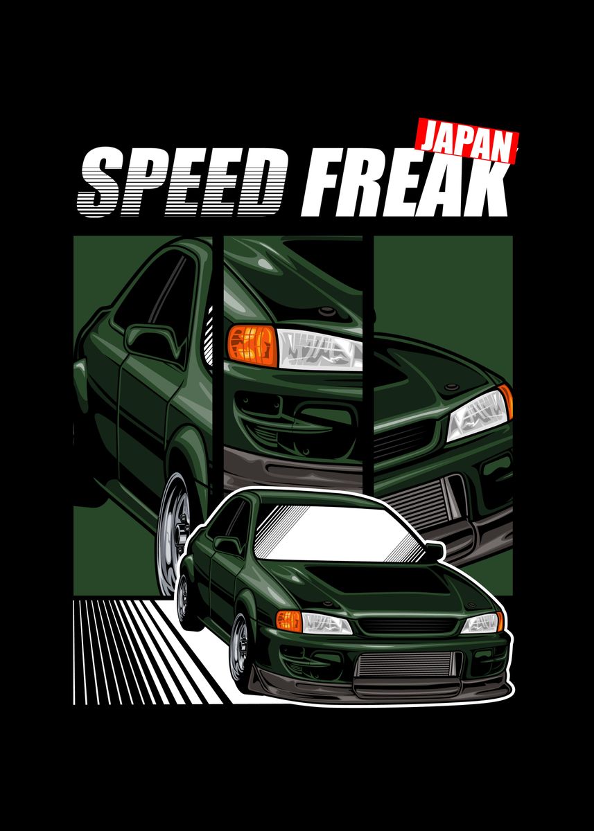 ' Speed freak Super Car' Poster, picture, metal print, paint by ...