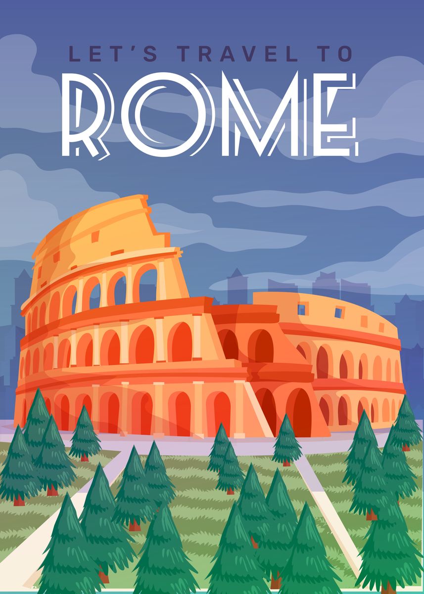 'Rome Italy' Poster by Javeline E | Displate