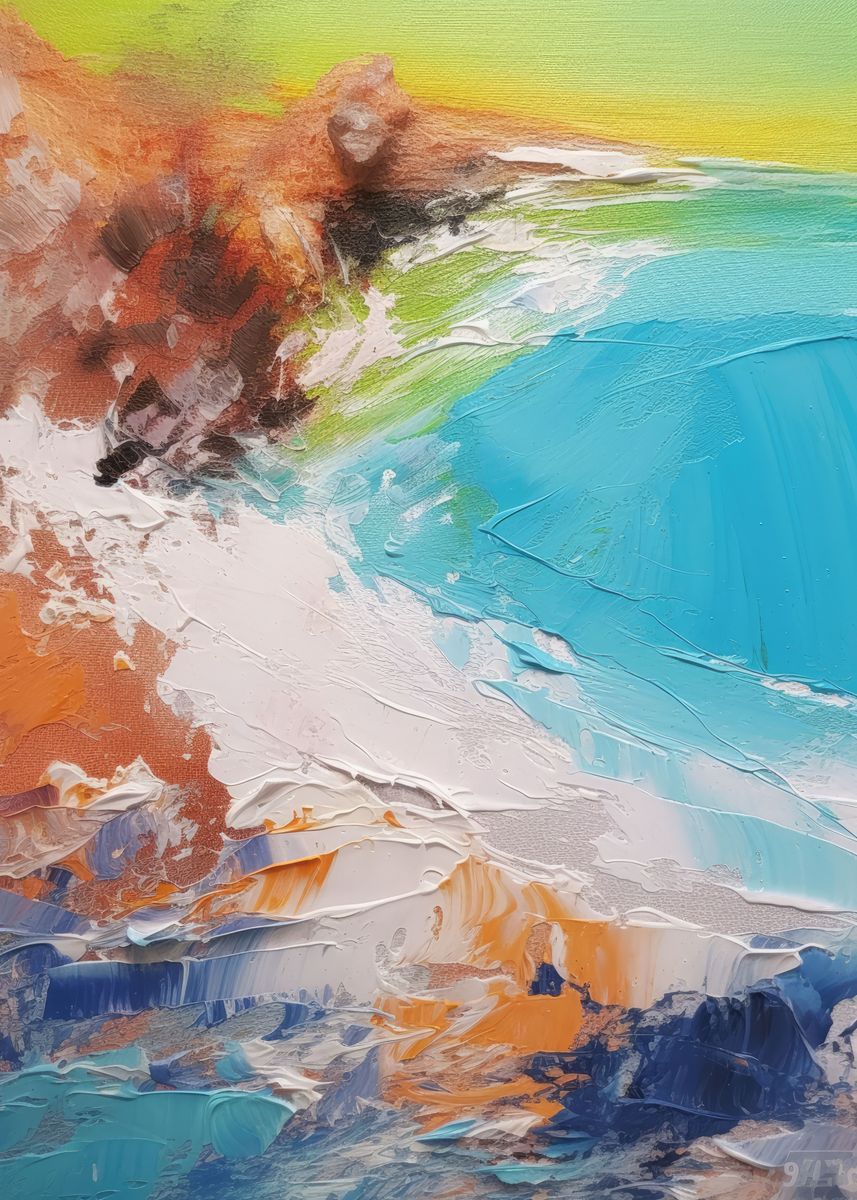 'Abstract Beach' Poster by Stylianos Karagiannis | Displate