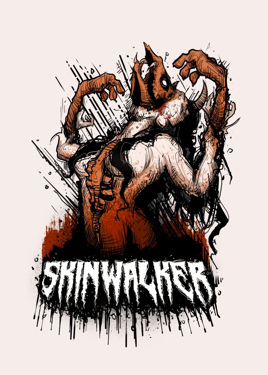 'Skinwalker' Poster, picture, metal print, paint by LVB Art | Displate
