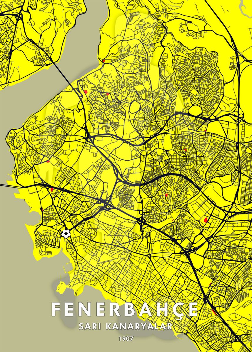 'Fenerbahce ' Poster, picture, metal print, paint by Beiler Korey ...