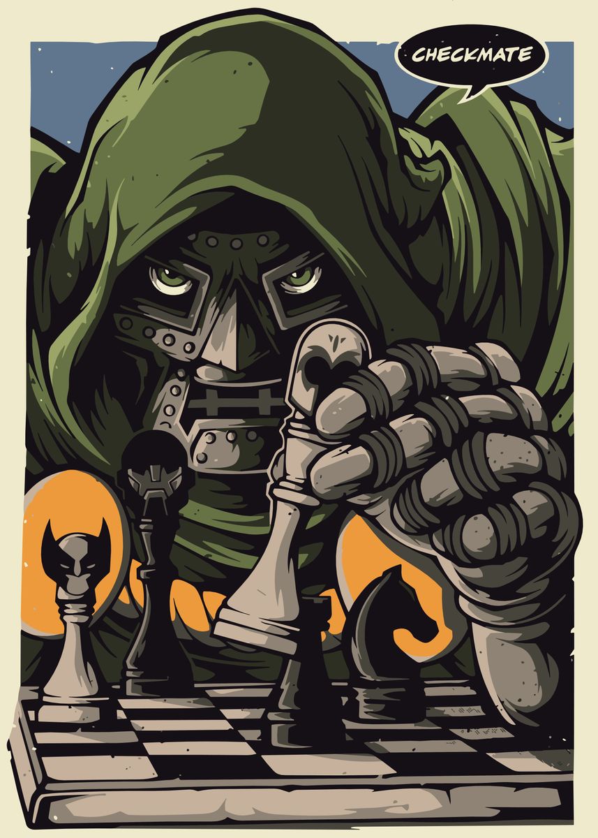 'MF DOOM RAPPER MUSIC ' Poster, picture, metal print, paint by WEWILL ...