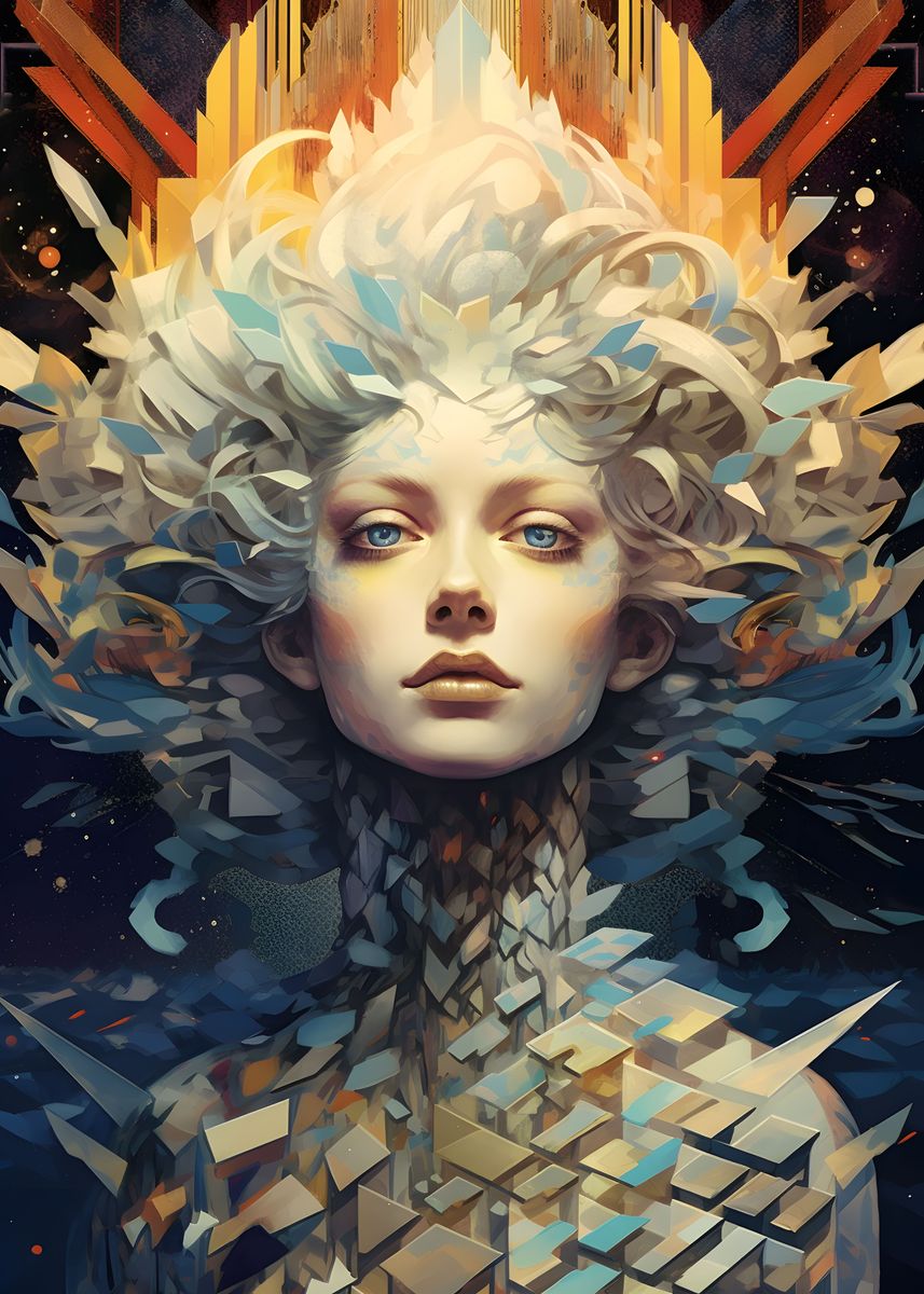 'Humanity Two' Poster, picture, metal print, paint by MaxoUniverse | Displate