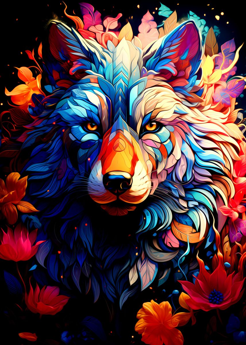 'Wolf' Poster by sona tranlis | Displate