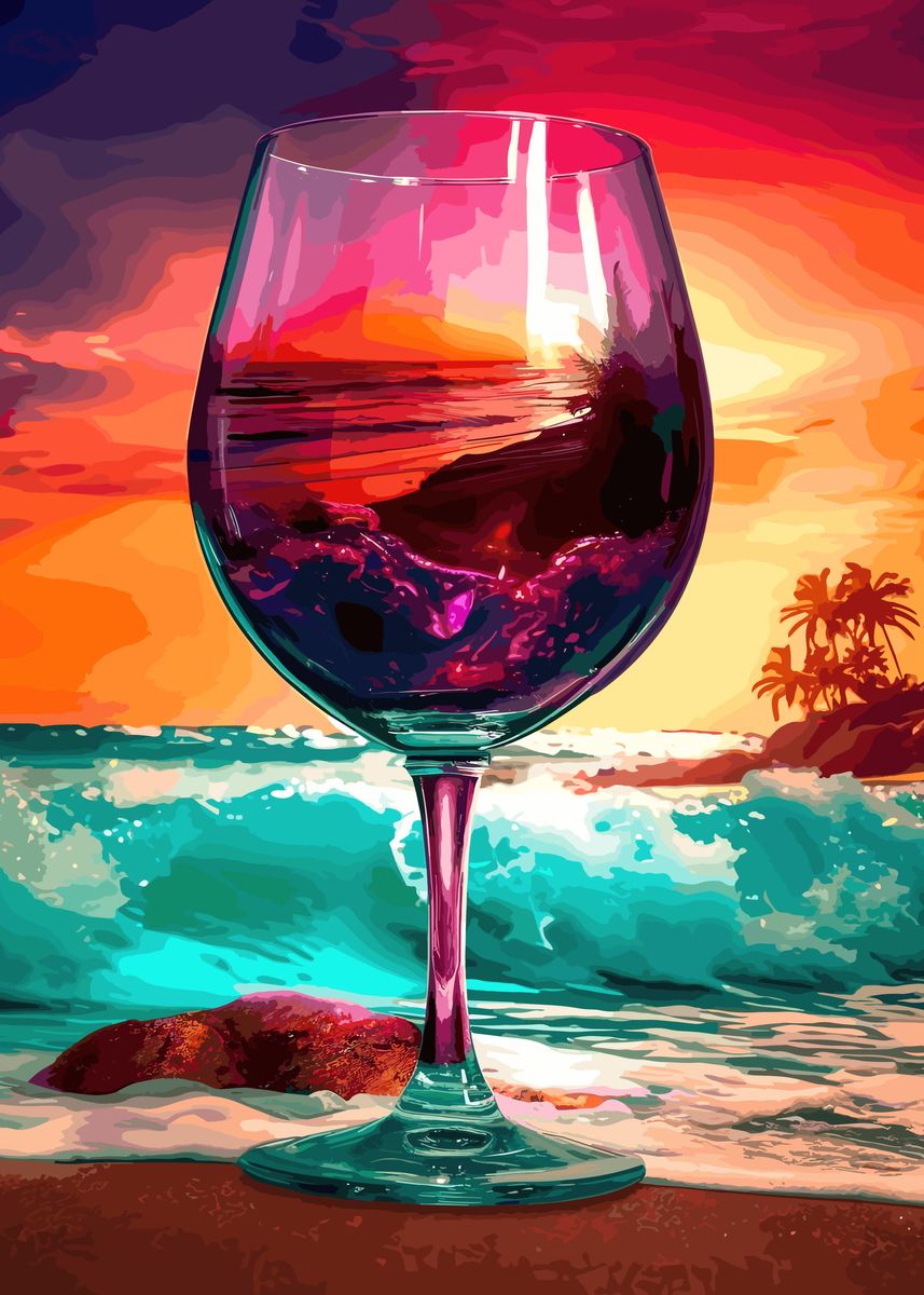 'Cocktail Colorful' Poster by MICHELLE RHOADS | Displate