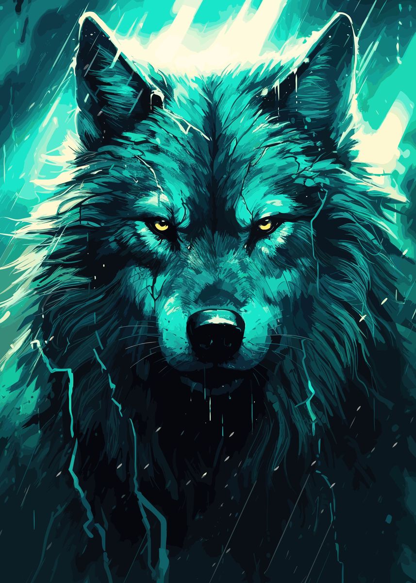 'Fenrir the Norse Wolf' Poster, picture, metal print, paint by Aron ...