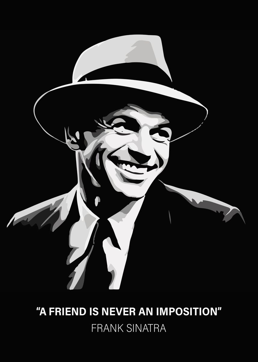 'Frank Sinatra Illustration' Poster, picture, metal print, paint by ...