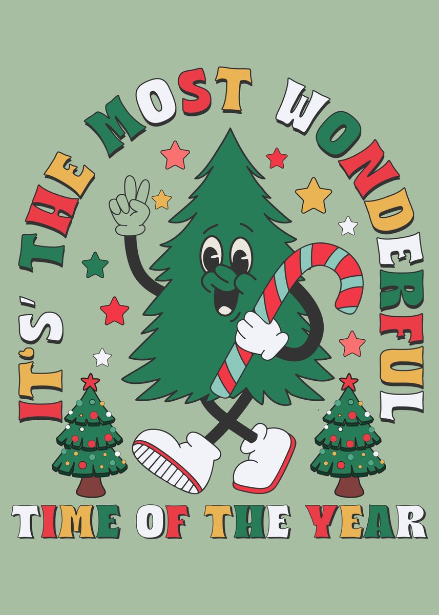 'Funny Christmas Deco' Poster, picture, metal print, paint by Color My ...