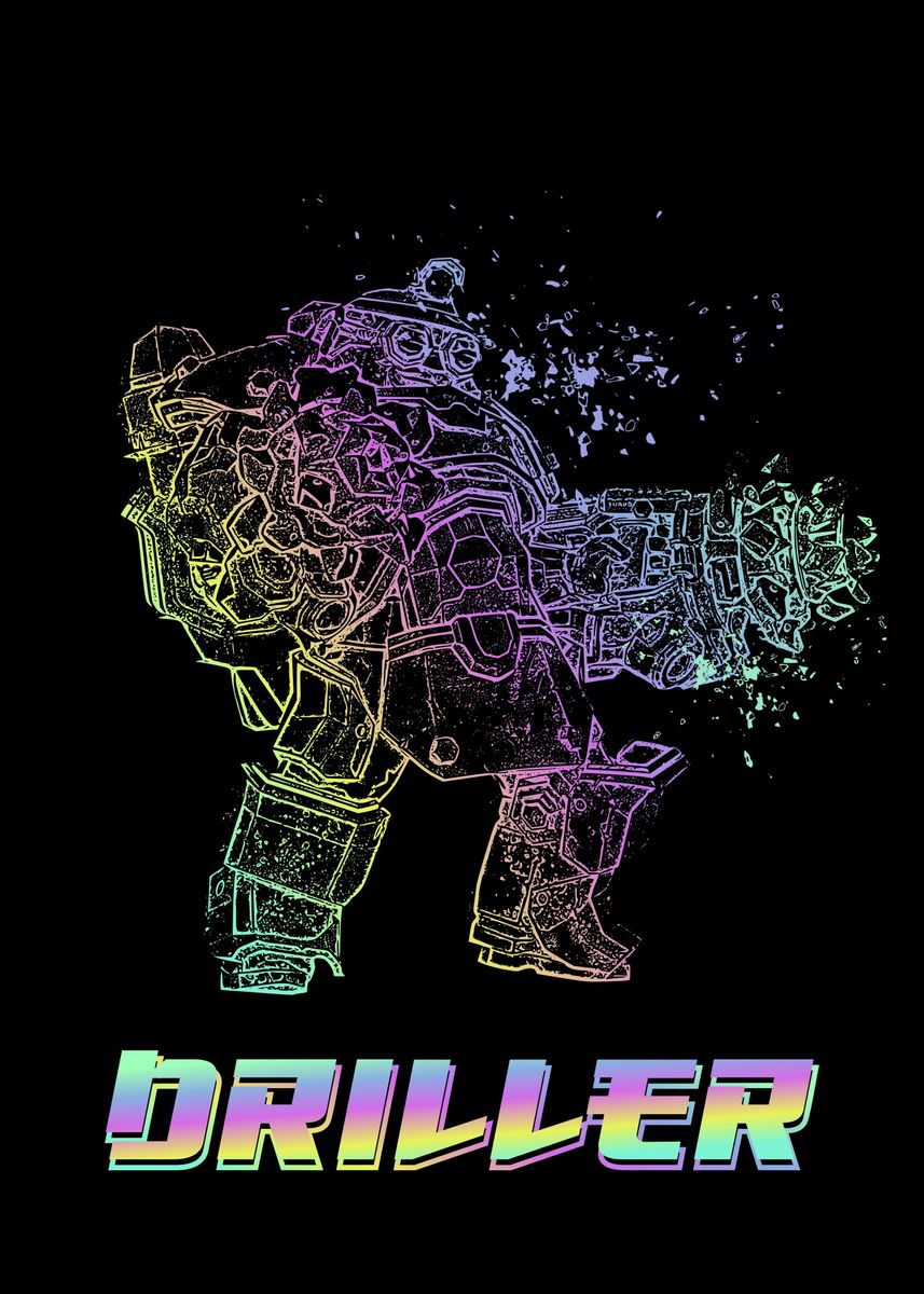 'Deep Rock Galactic Driller' Poster, picture, metal print, paint by ...