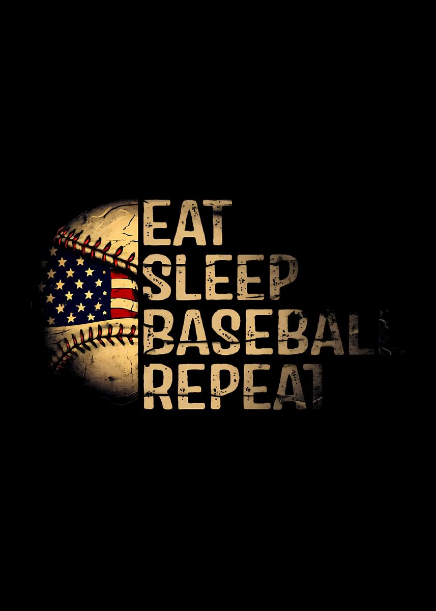 'Funny Baseball Sayings' Poster, picture, metal print, paint by Walton ...