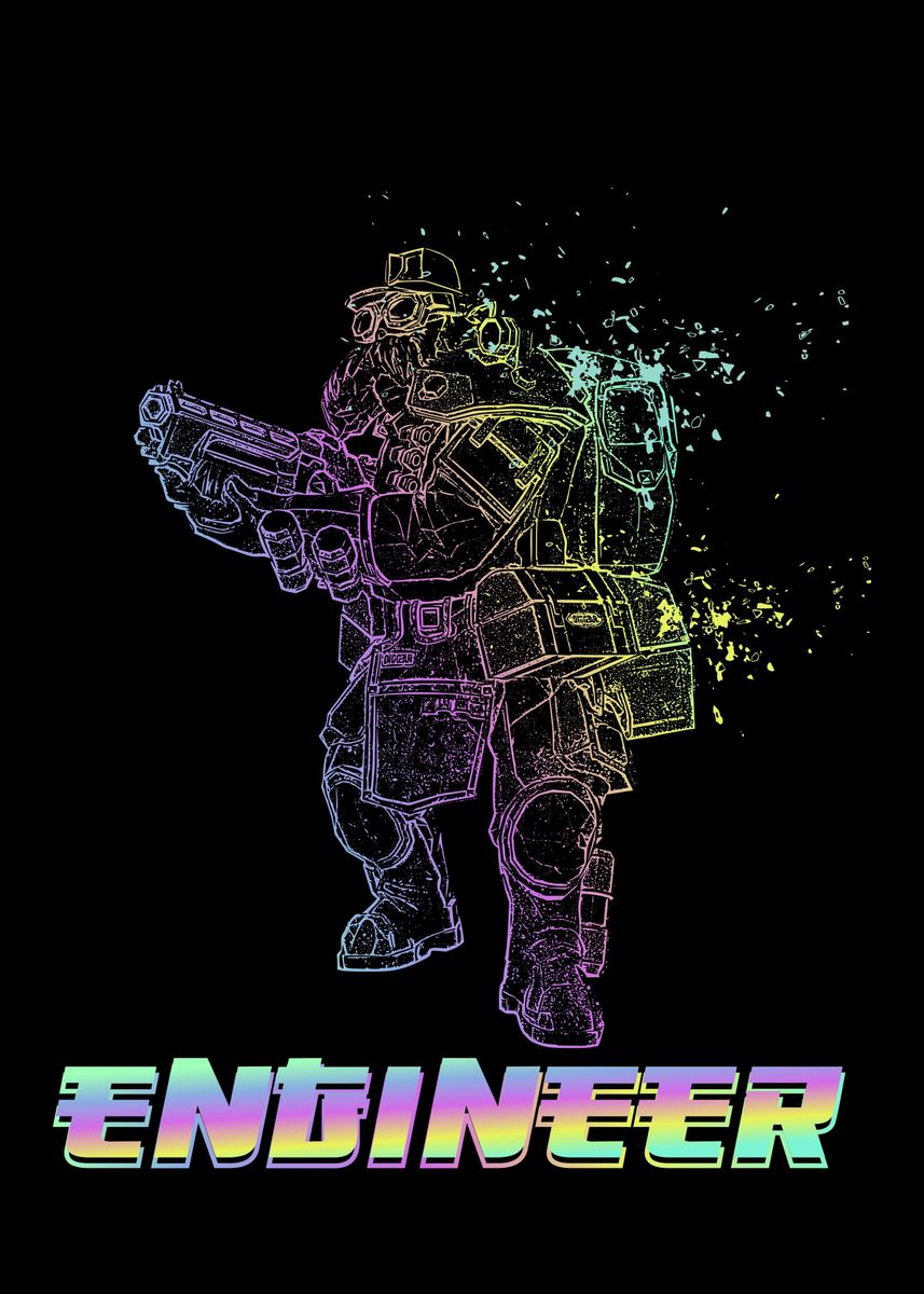 'Deep Rock Galactic Enginee' Poster, picture, metal print, paint by ...