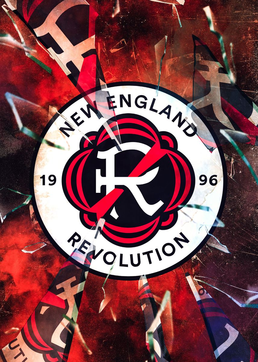 'New England Revolution' Poster, picture, metal print, paint by David ...