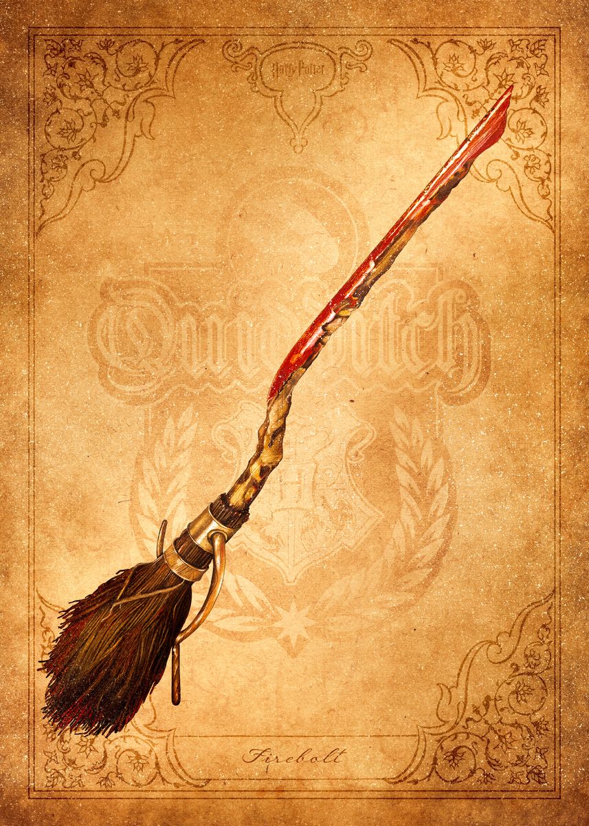 'Firebolt' Poster, picture, metal print, paint by Wizarding World ...