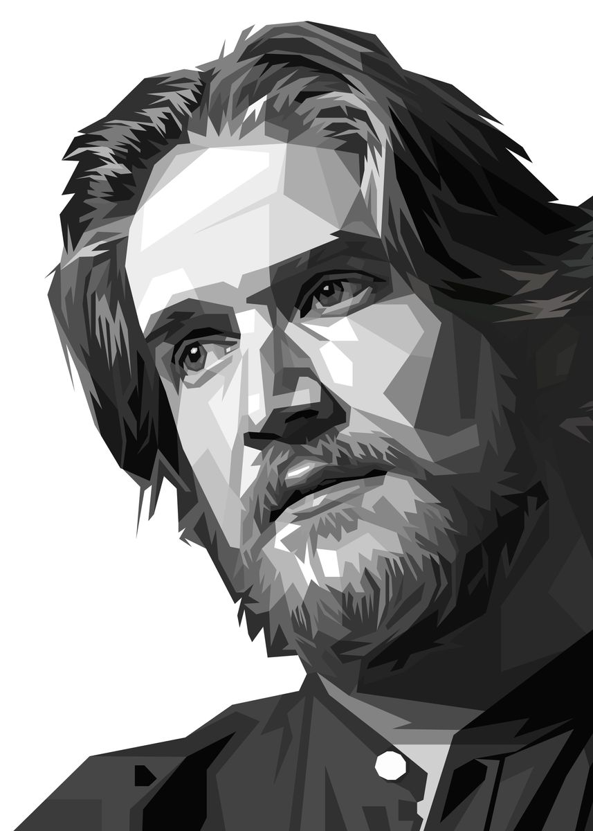 'Bo Burnham Black and White' Poster, picture, metal print, paint by ...