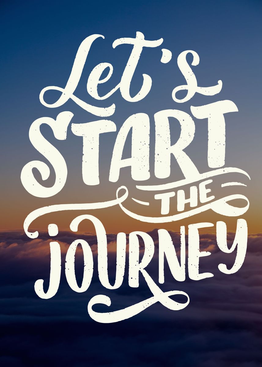 'Travel Motivation Start' Poster, picture, metal print, paint by Stefan ...