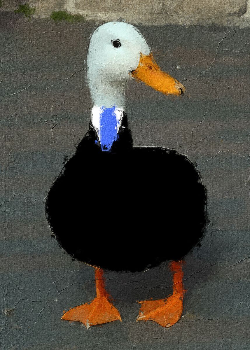 'Business Goose Meme' Poster, picture, metal print, paint by Meme Daily ...