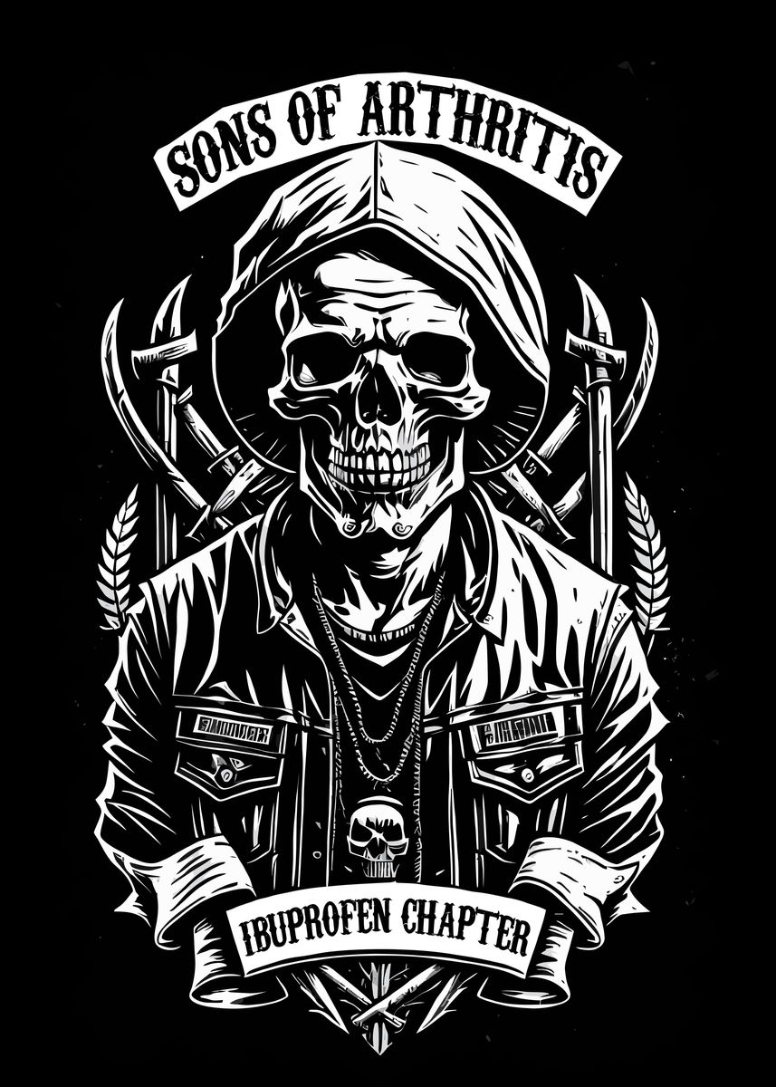 'Sons of arthritis' Poster, picture, metal print, paint by Rick ...