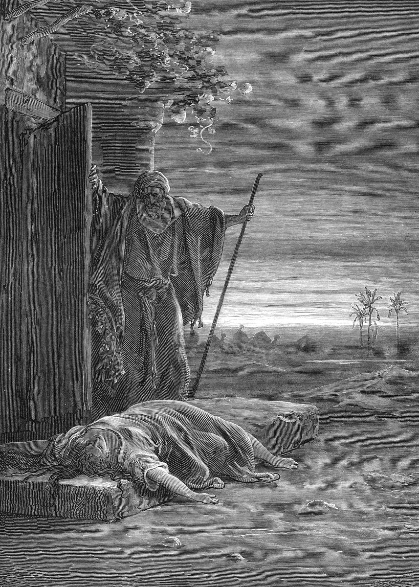 'A Levite Finds a Woman' Poster by Portokalis | Displate