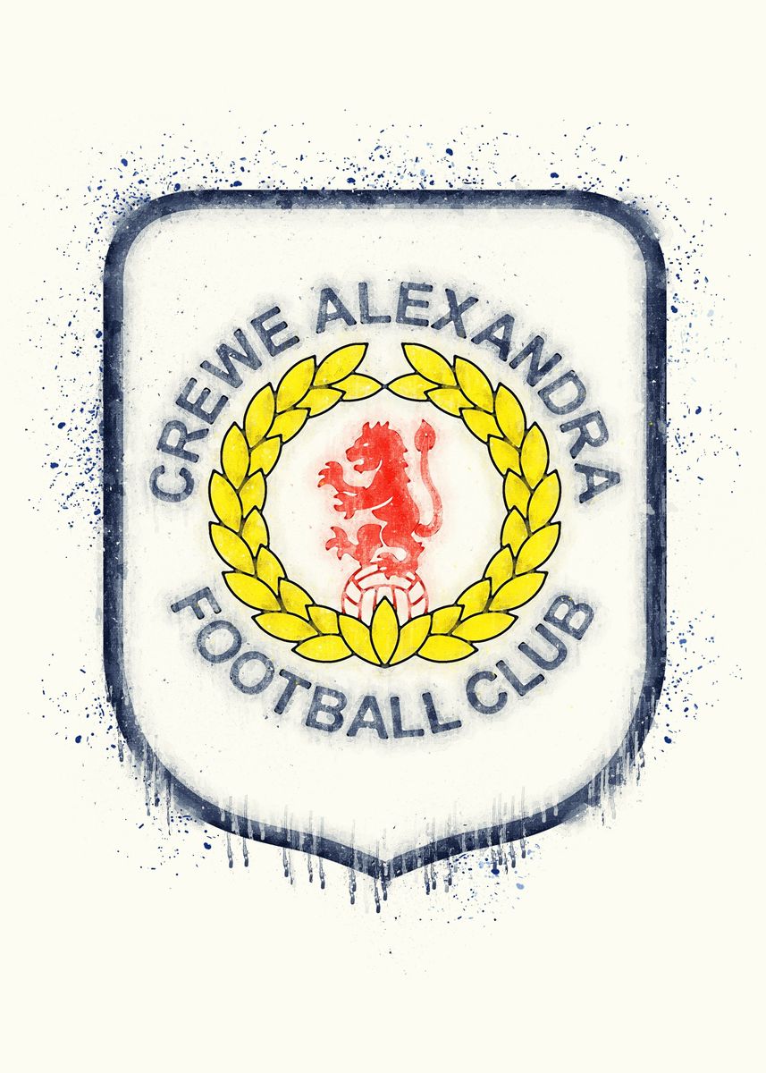 'Crewe Alexandra' Poster, picture, metal print, paint by AngelaReichert ...