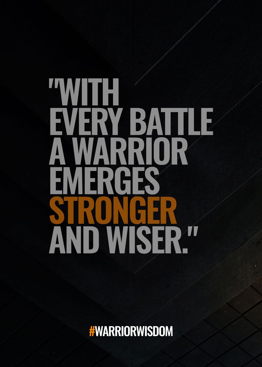 'Warrior Wisdom' Poster by Mr Penguin | Displate