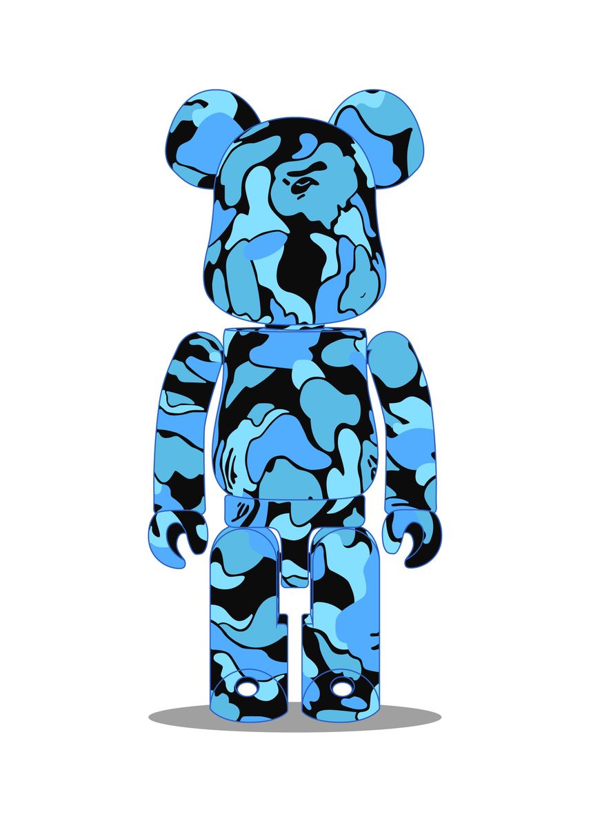'Bape Figure' Poster, picture, metal print, paint by SBS | Displate