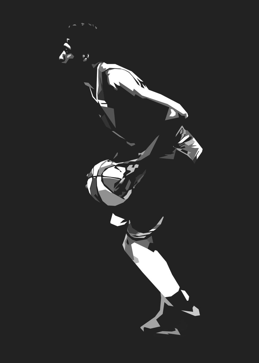 'Playing Basketball' Poster by Ro | Displate